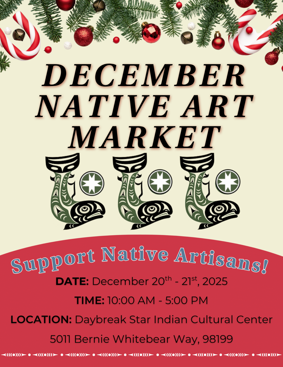 December Native Art Market » United Indians of All Tribes Foundation ...